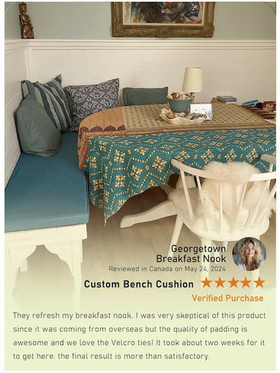 Custom Bench Cushions | Indoor & Outdoor Tailored Fit - Rulaer